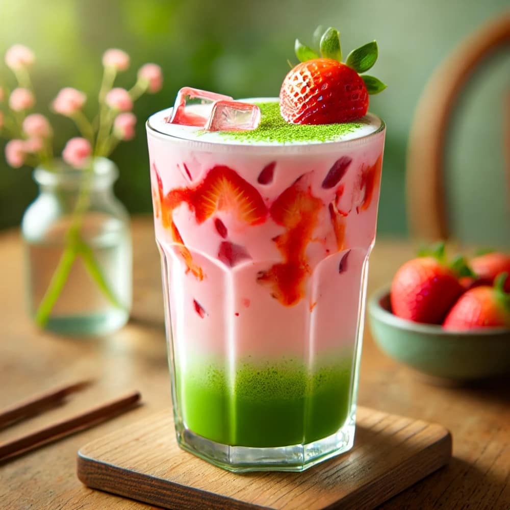 Strawberry Matcha Latte Recipe - MatsuriWorld
